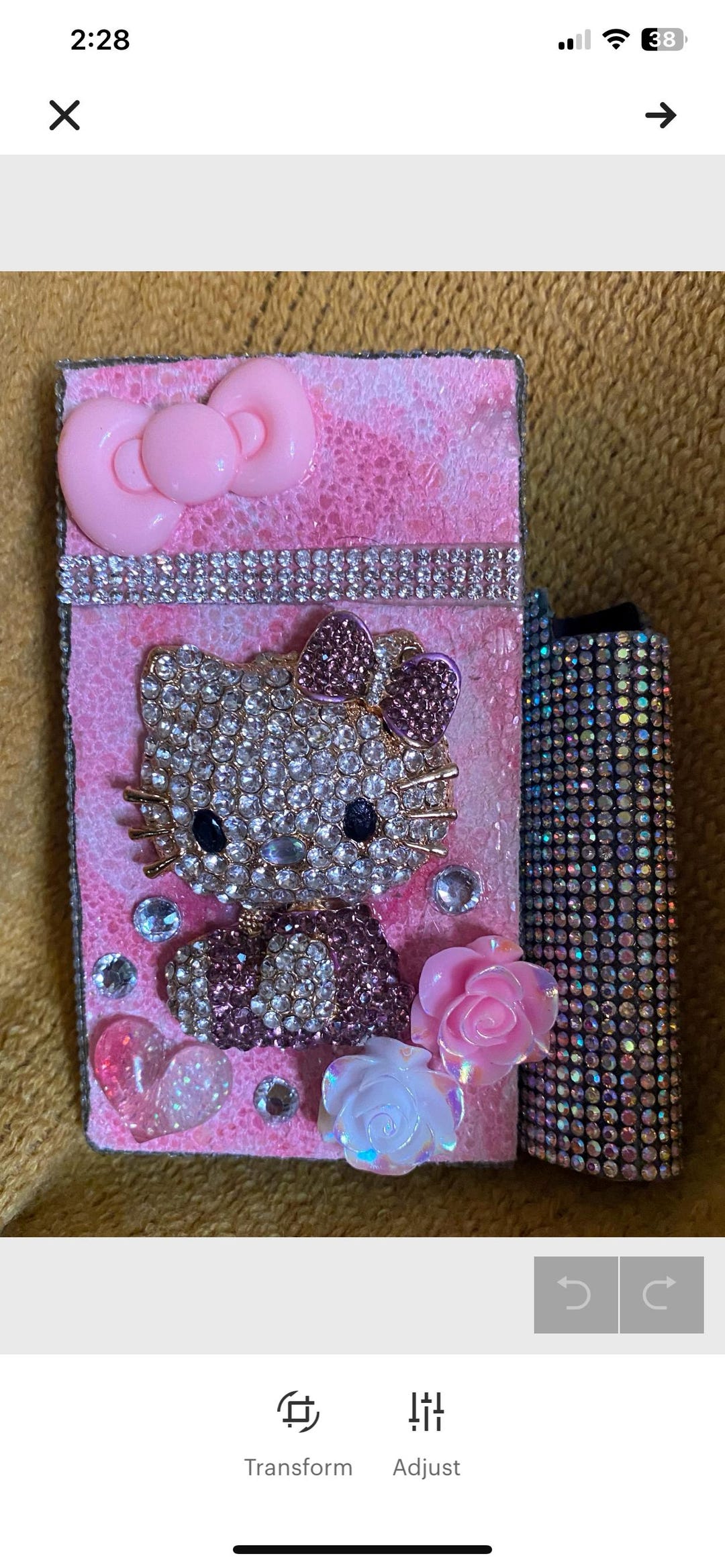 Womens Hello Kitty Cigarette Case, Cigarette Pac Holder, Cigarette Box ...