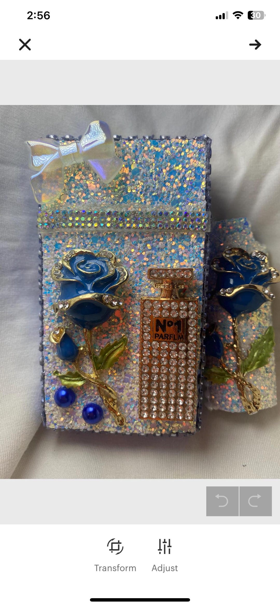 Blue Rose Cigarette Case and Lighter Case - Etsy