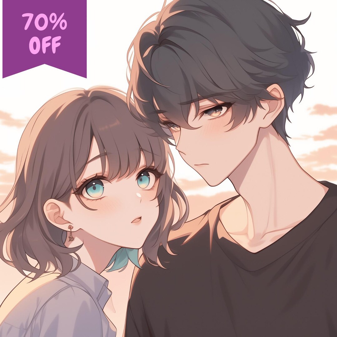 Couple Pfp, PFP Couple Custom, Profile Icon, PFP for Twitch, Vtuber Pfp ...