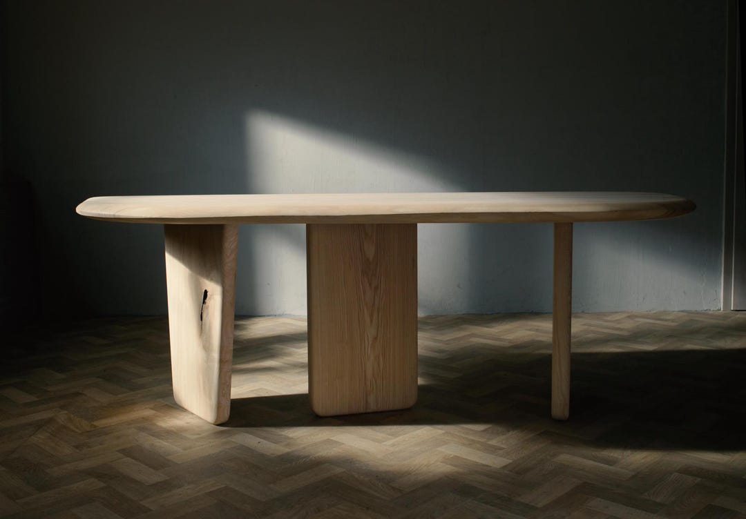 Dining Ash Table With Epoxy Resin - Epoxy Table, Wood Desk, Dining Room ...