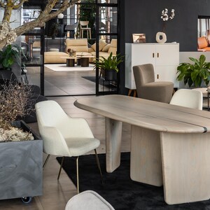 Dining Ash Table With Epoxy Resin - Epoxy Table, Wood Desk, Dining Room ...