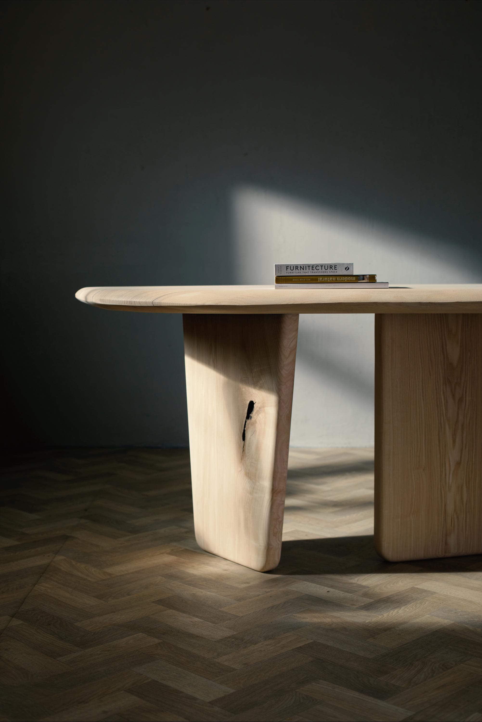 Dining Ash Table With Epoxy Resin - Epoxy Table, Wood Desk, Dining Room ...