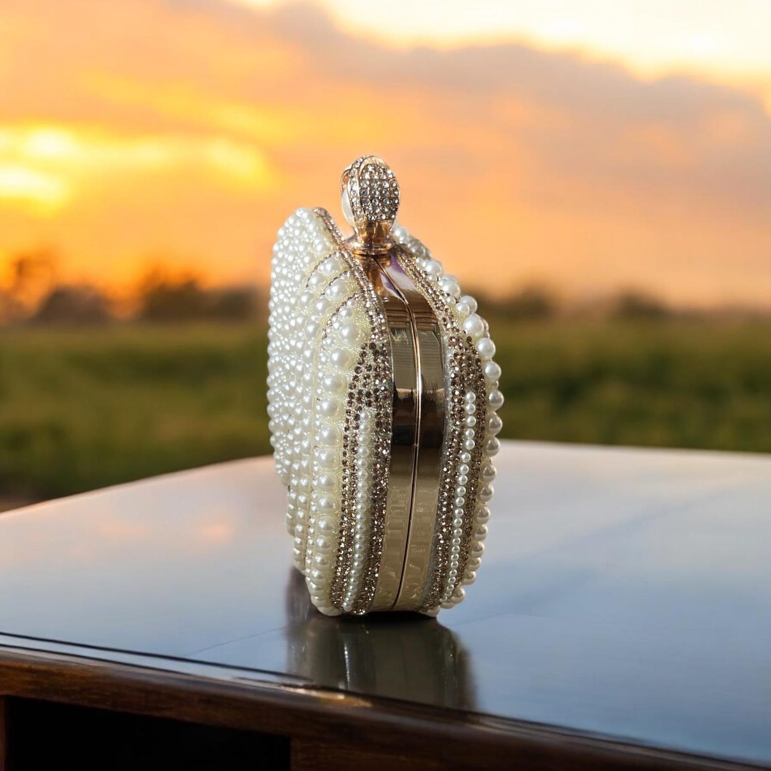 Womens Designer Pearls Clutch Bag - Etsy