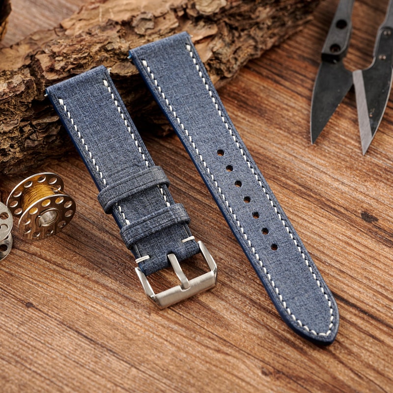 Denim Watch Strap - Etsy