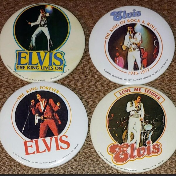 Elvis Presley Buttons - Etsy