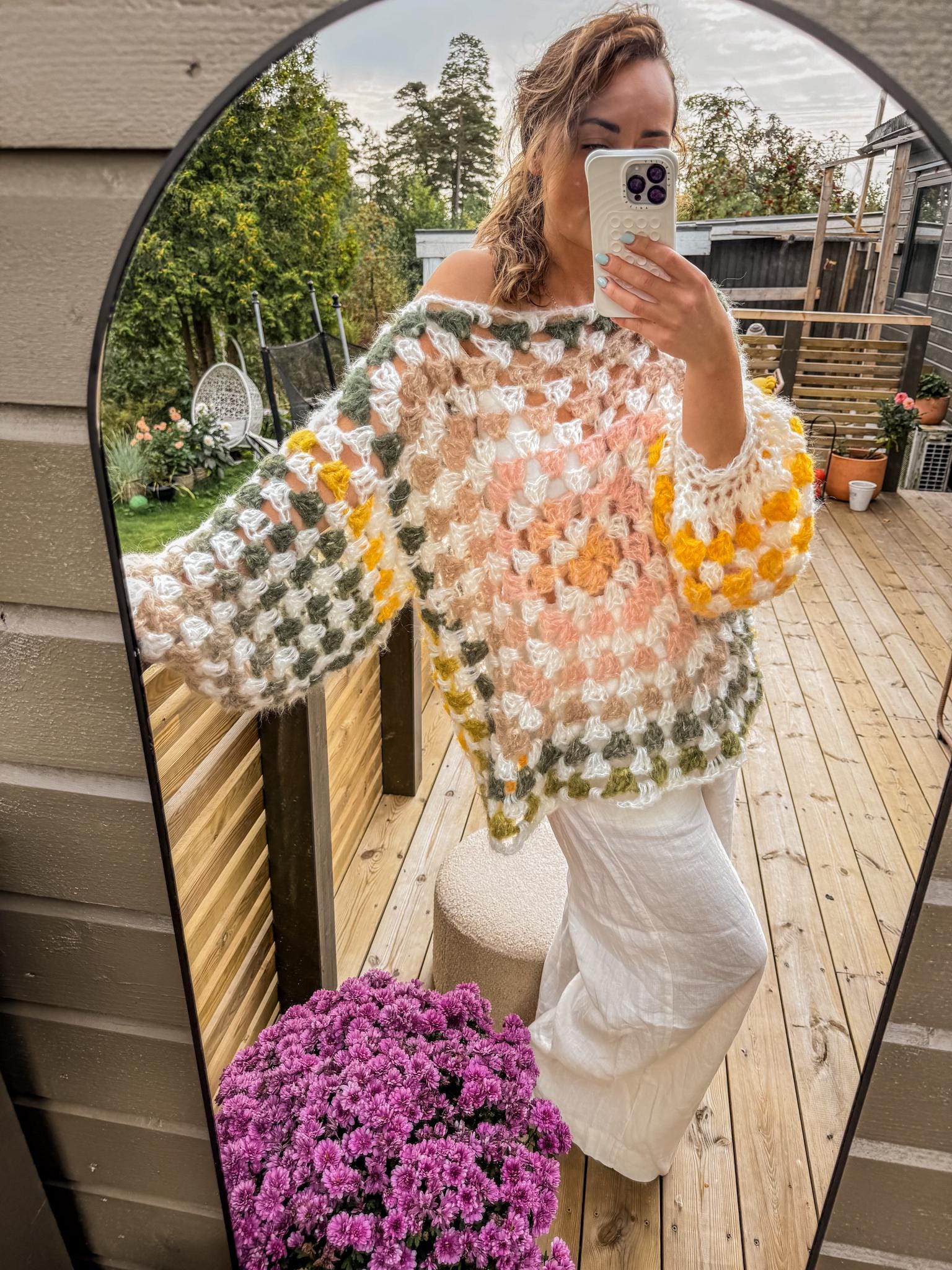 Granny Square Sweater Iced Autumn - Etsy