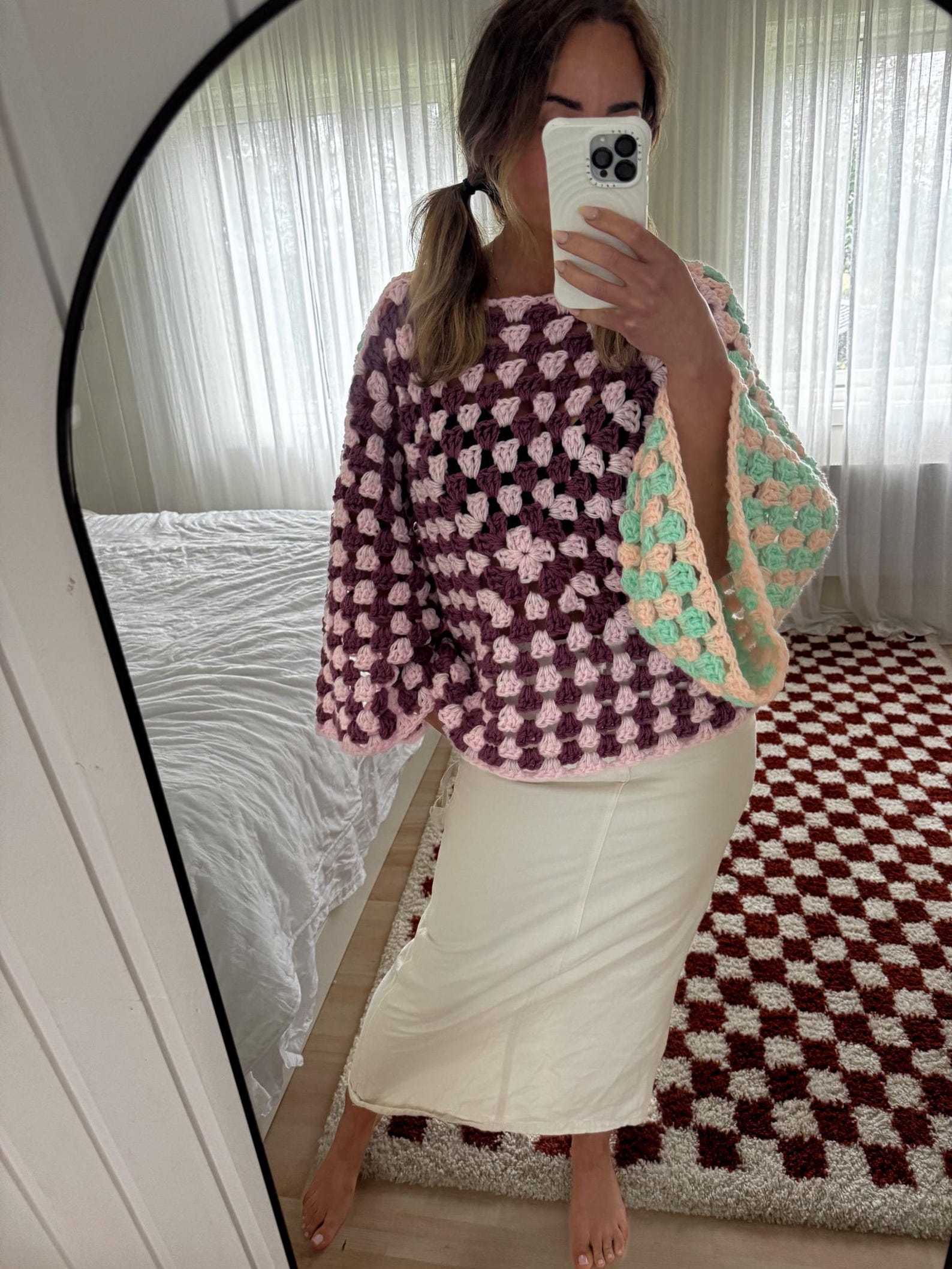 Granny Glam Granny Square Sweater - Etsy