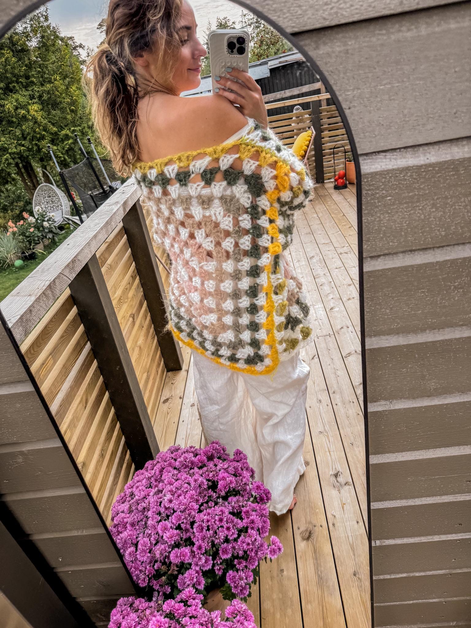 Granny Square Sweater Iced Autumn - Etsy