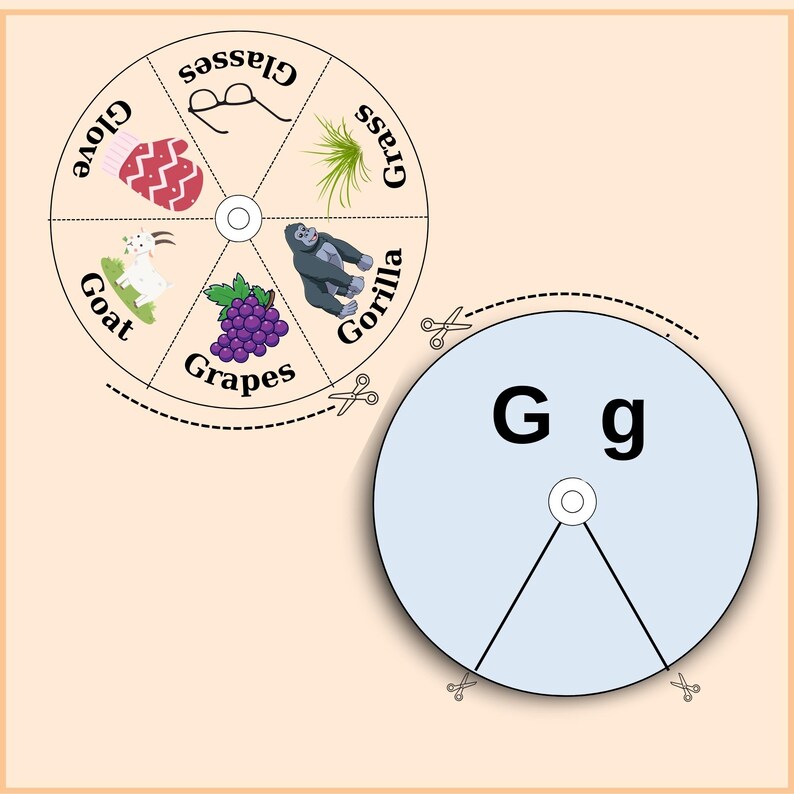 Alphabet Spinner Activity for Kids, Letter Recognition Learning ...