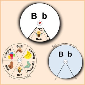 Alphabet Spinner Activity for Kids, Letter Recognition Learning ...