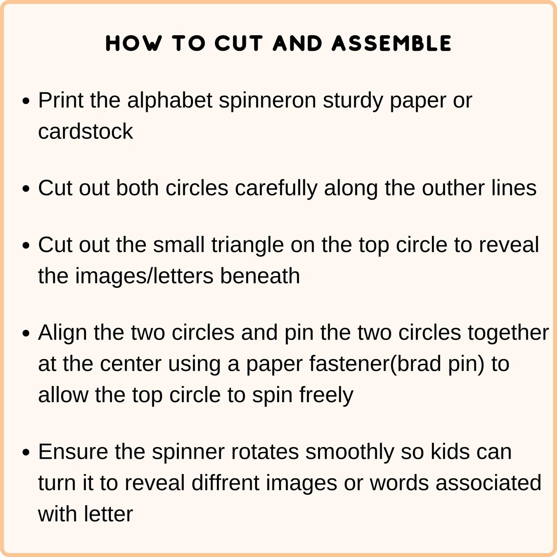 Alphabet Spinner Activity for Kids, Letter Recognition Learning ...