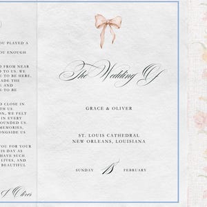 Editable Canva Folded Program Template (4 Pages) - Ready to Print ...