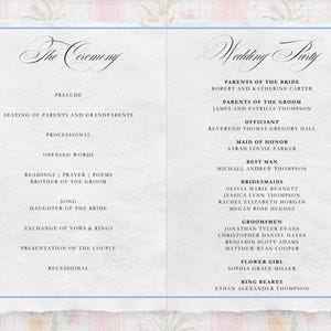 Editable Canva Folded Program Template (4 Pages) - Ready to Print ...