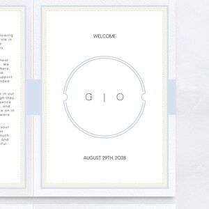 Editable Canva Folded Program Template (4 Pages) - Ready to Print ...