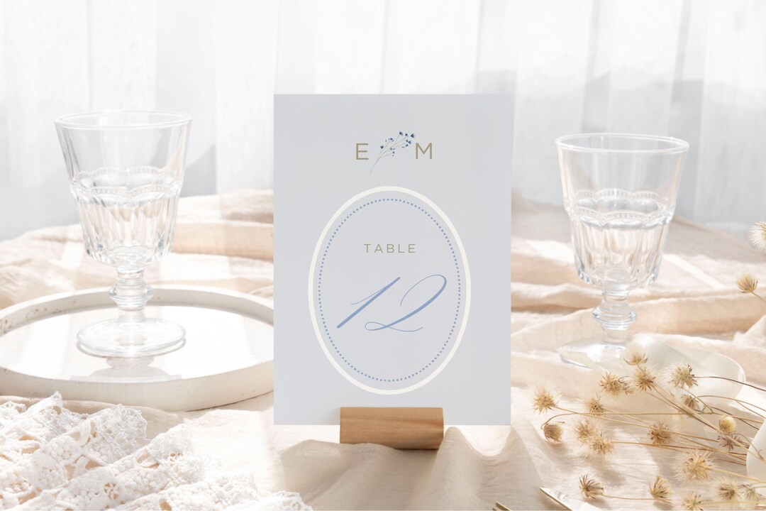 Editable Canva Table Numbers Template - Ready to Print Kit - Instant ...