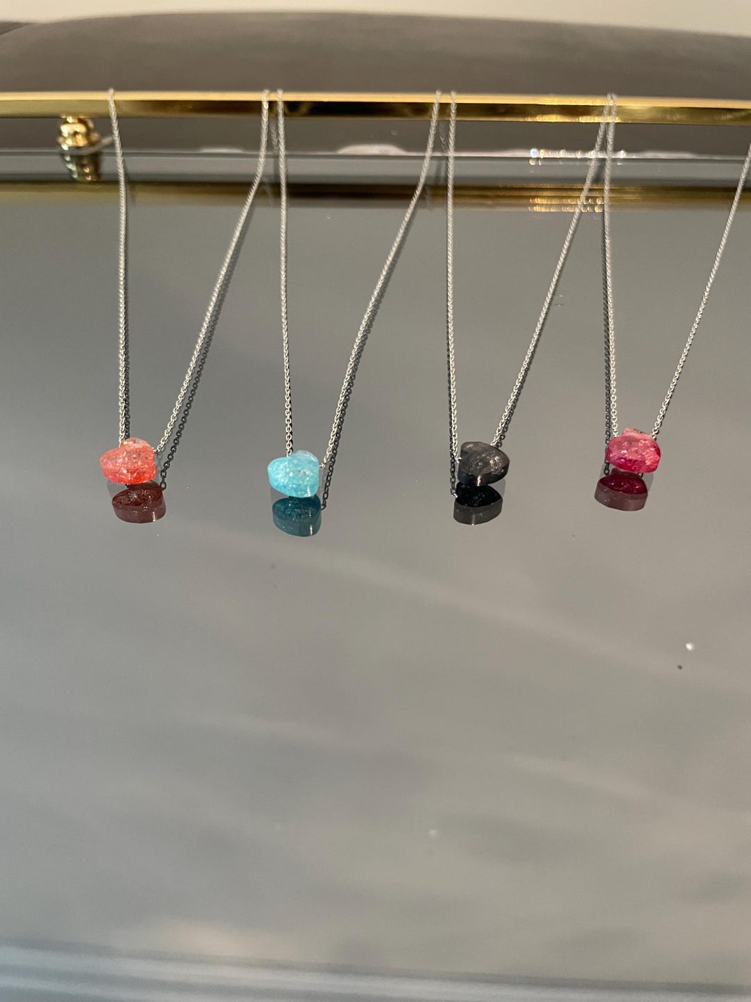 Fidget Necklace, Raw Crystal Necklace, Spinner Necklace, Crystal ...