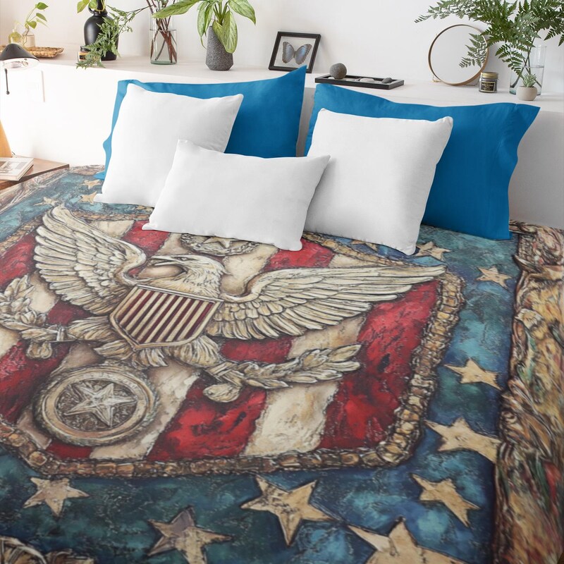 Patriotic Bedding - Etsy
