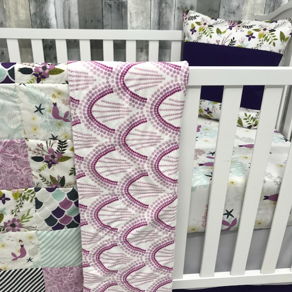 Purple Crib Bedding - Etsy