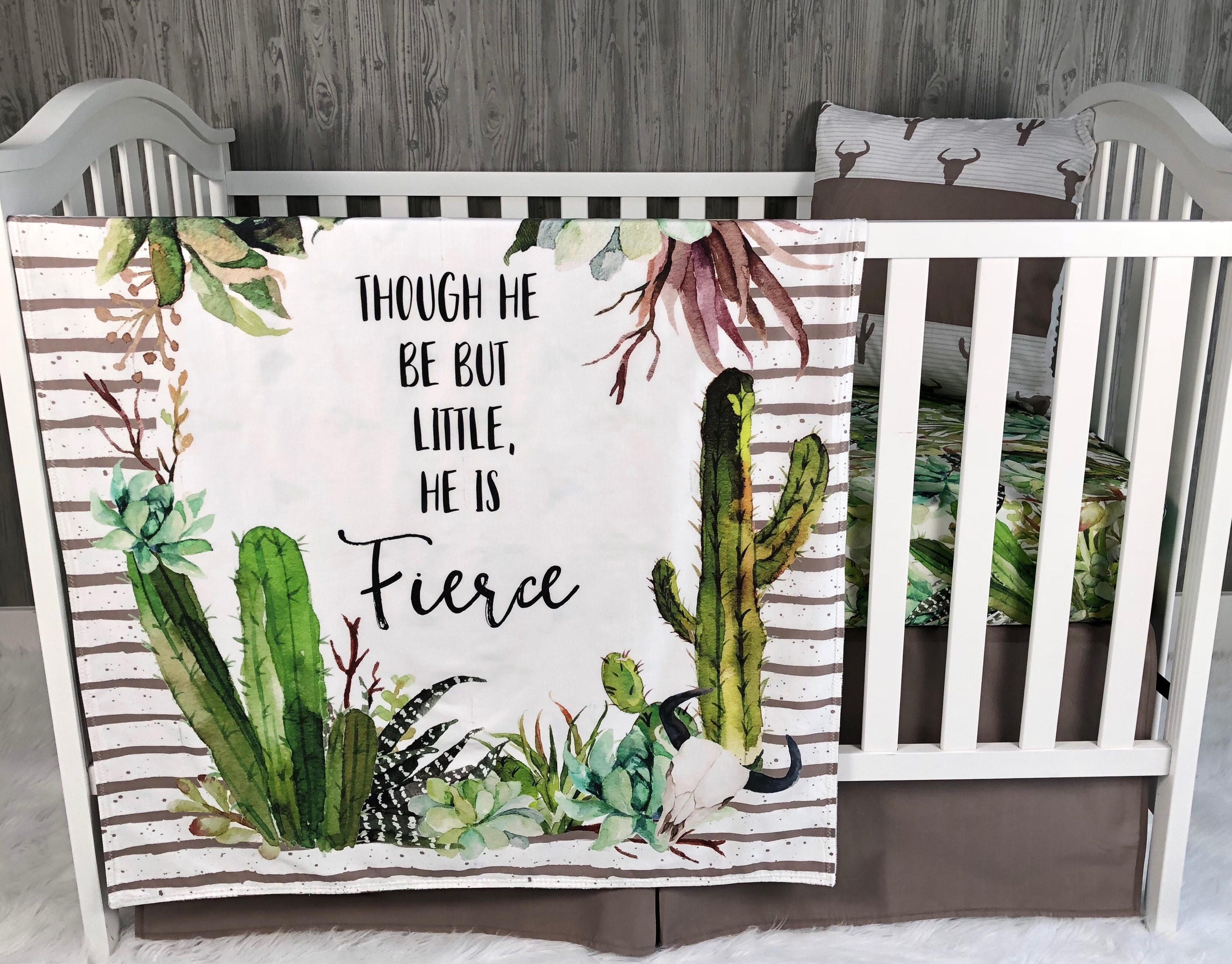 Custom Made Baby Bedding Aztec Tribal Desert Cactus - Etsy Australia