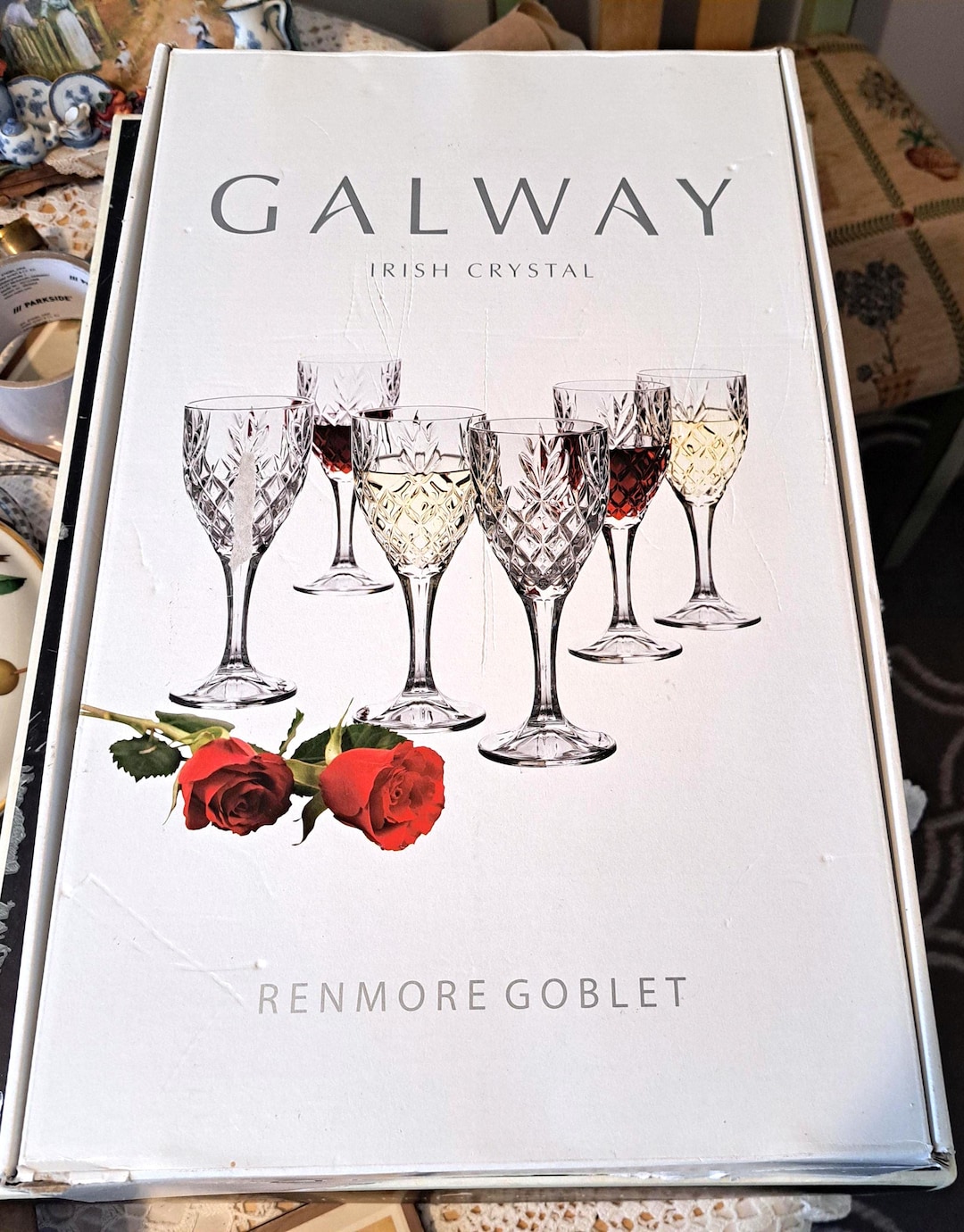 Galway Crystal Wine Glass Set of 6. Ireland. - Etsy