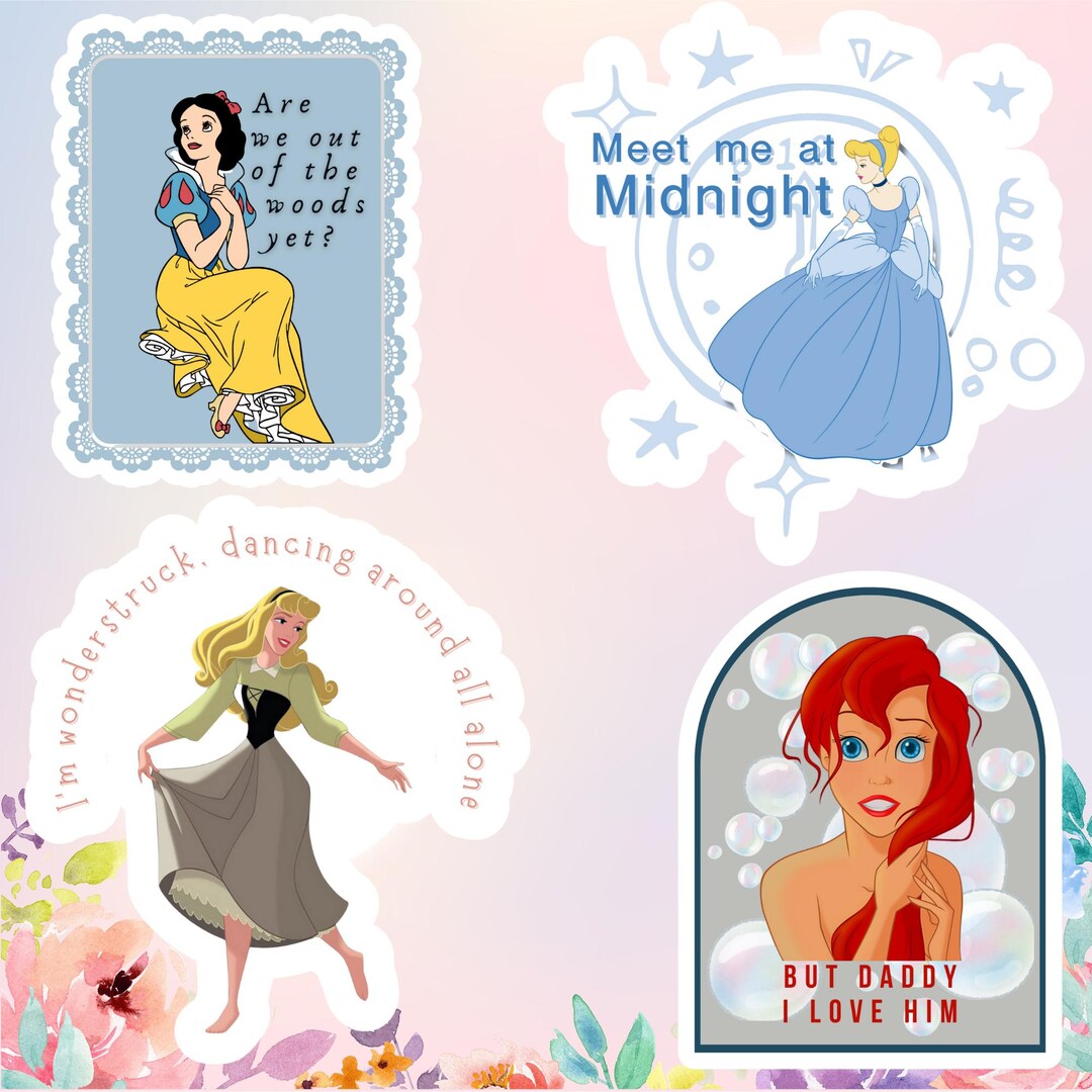 Taylor Swift - Disney Crossover Stickers - Etsy