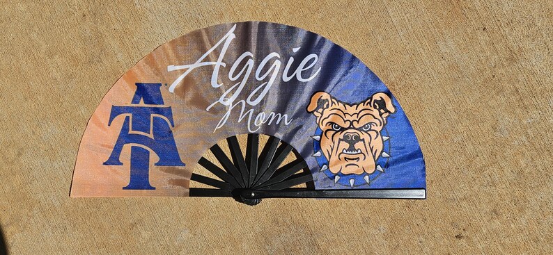 NC A&T SU, Aggie Pride, Aggie Mom Clack Fan - Etsy
