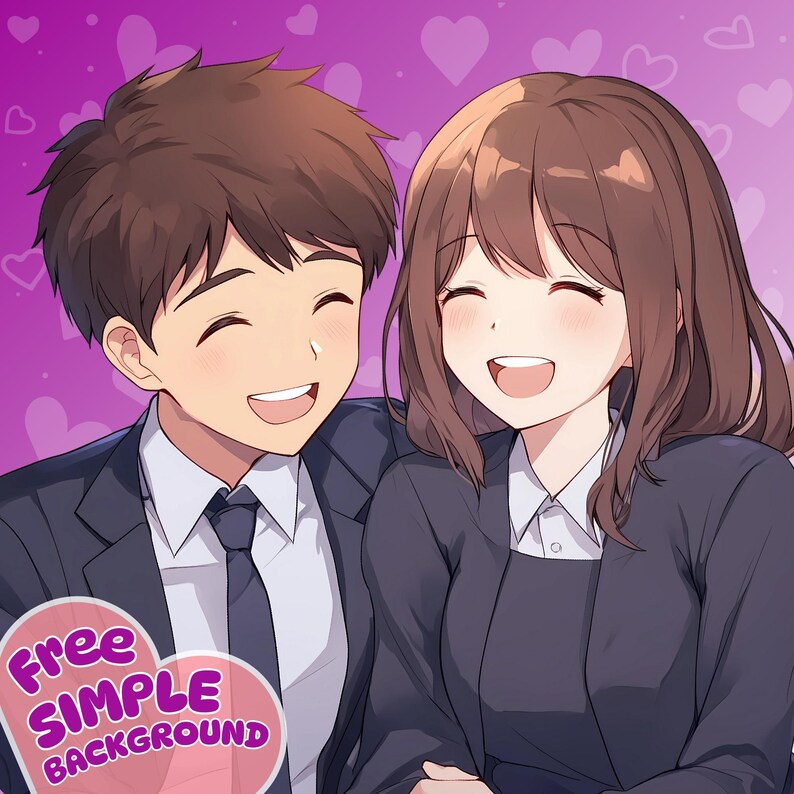 Custom Couple Anime PFP | Cute Anime Portrait, Original Character ...