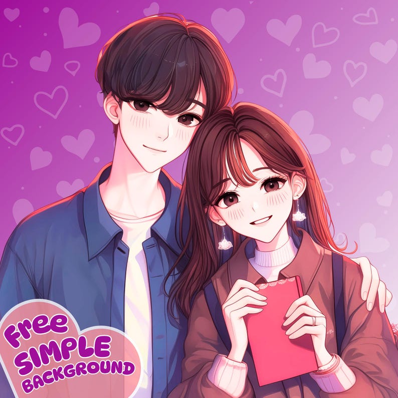 Custom Couple Anime PFP | Cute Anime Portrait, Original Character ...