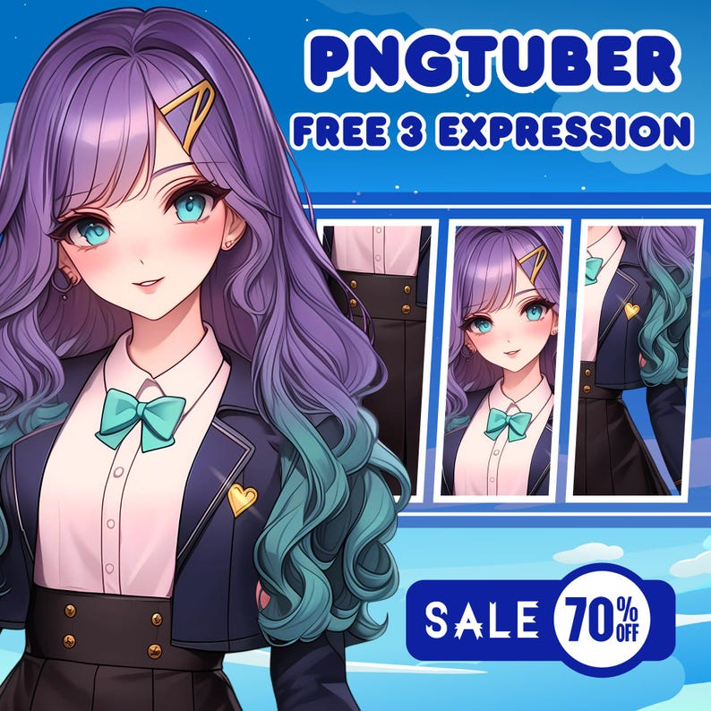 Custom Pngtuber Model | Anime Pngtuber Avatar Commission | Streamer PNG ...