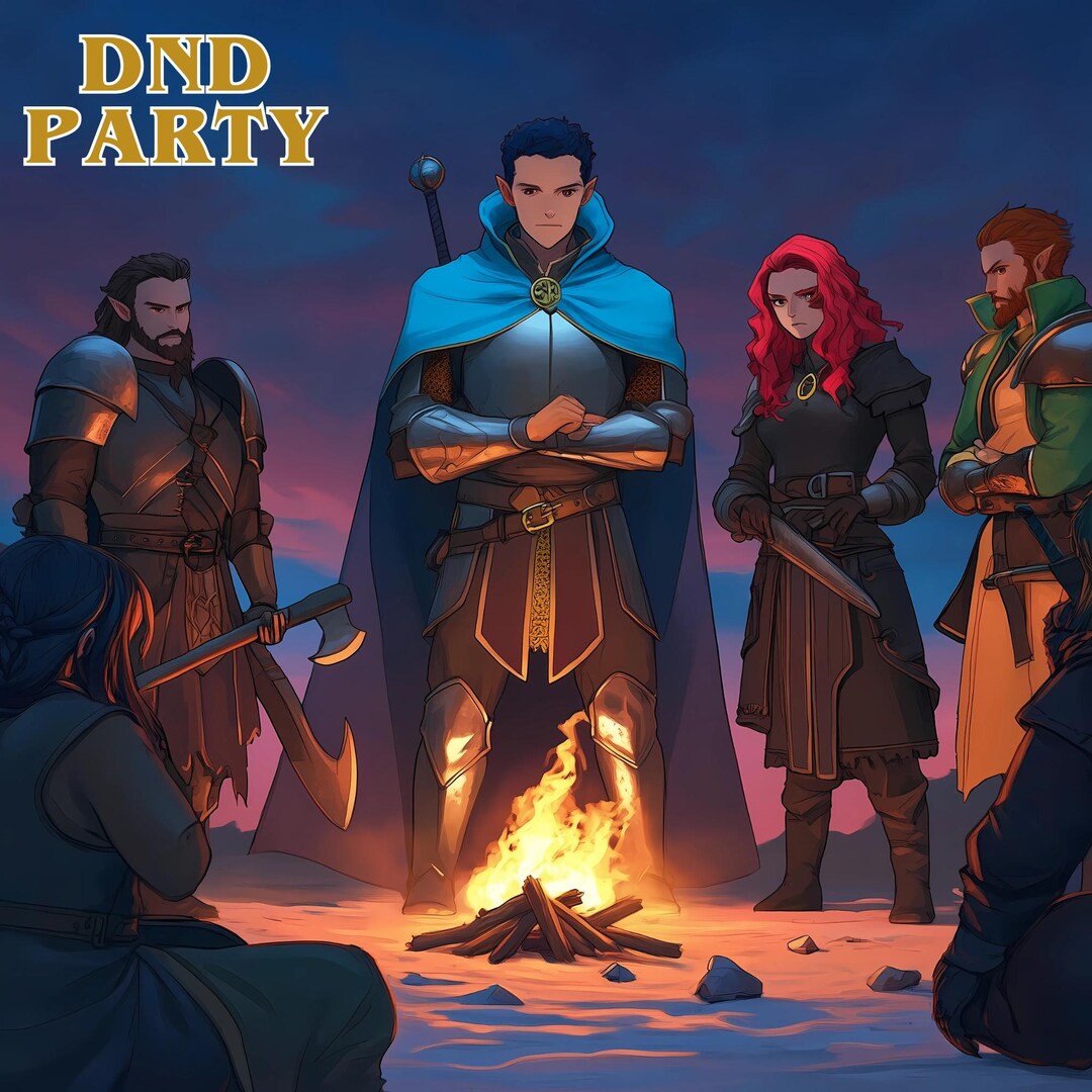Custom Dnd Party Art Commission – Dungeons and Dragons Group Portrait ...