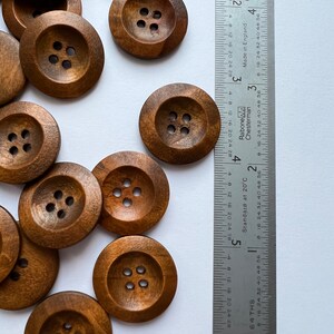 Wood Buttons 25mm *PER BUTTON* - Etsy