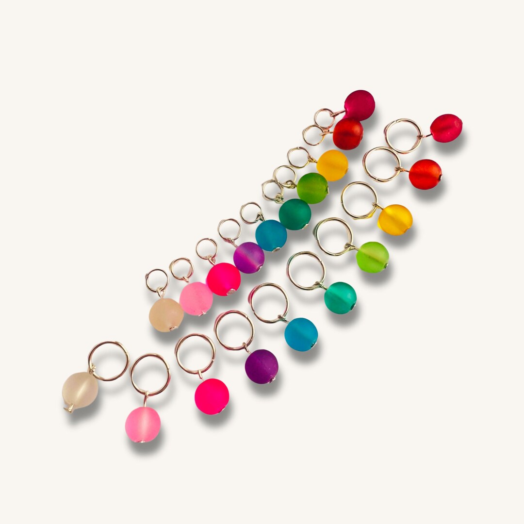 Rainbow Stitch Markers - Frosted Bon Bons - Etsy