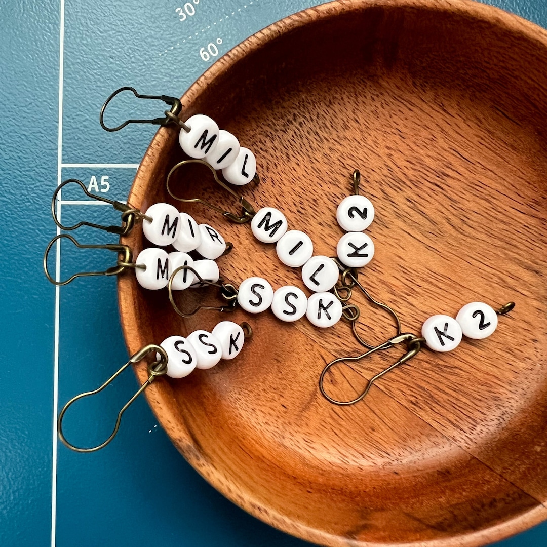 Knitting Word Stitch Markers - Letter Markers - Etsy