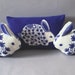 Blue China Rabbit in Knitted Lambswool - Etsy