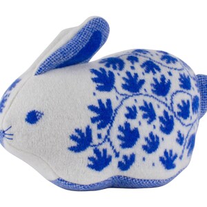 Blue China Rabbit in Knitted Lambswool | Etsy