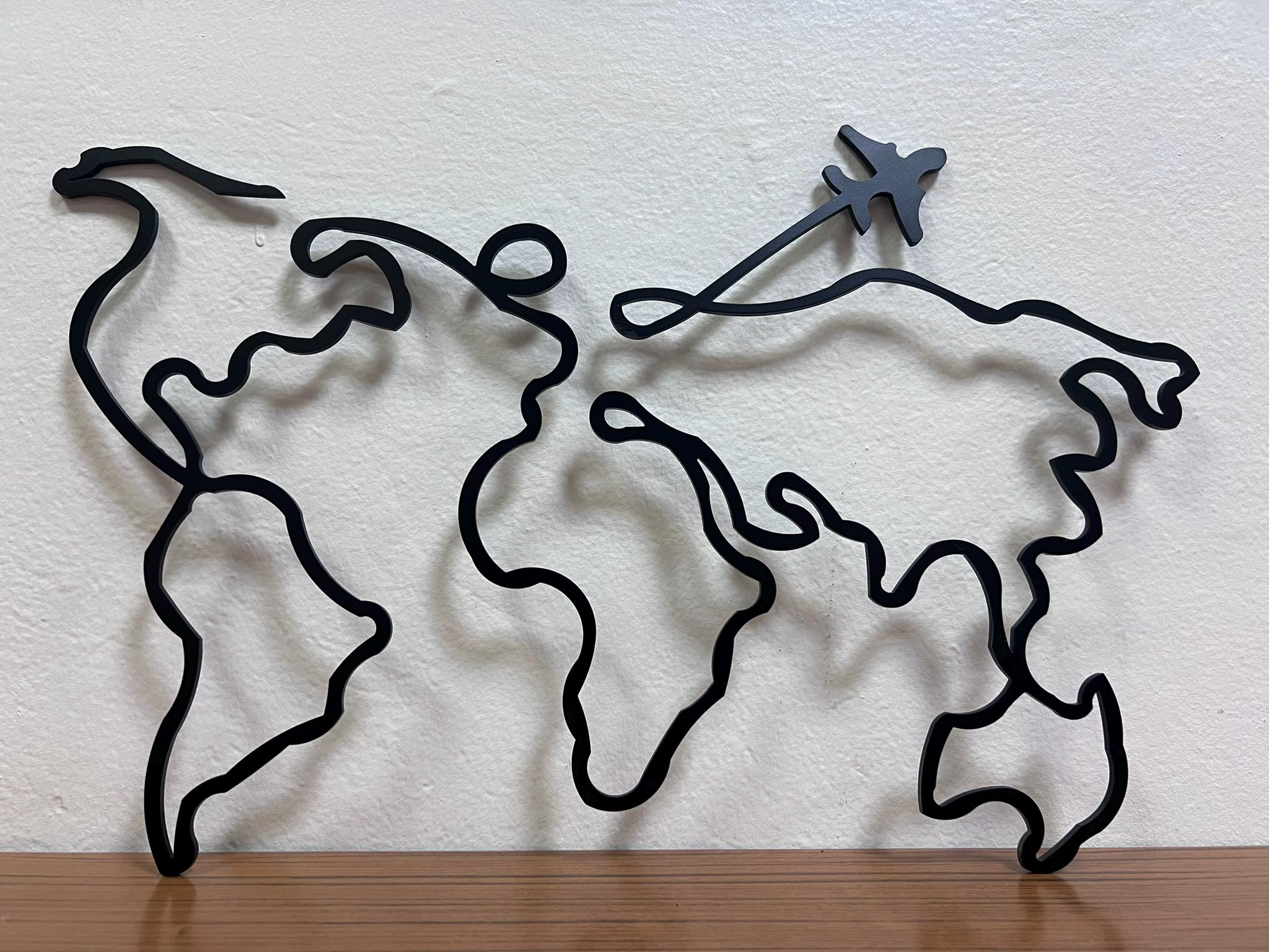 World Map / World Map Cutout - Etsy