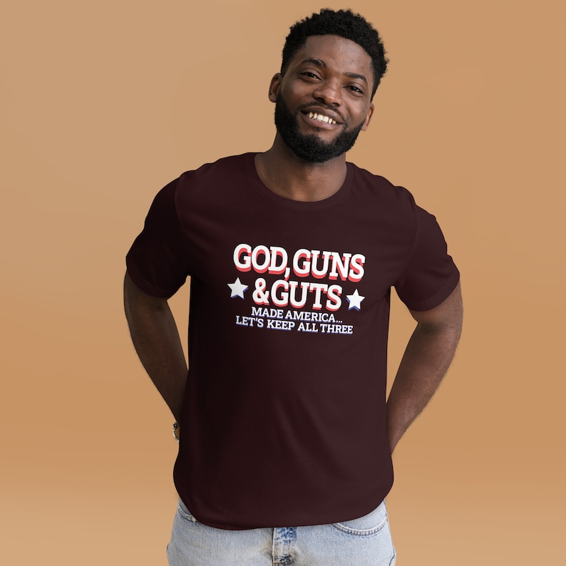 God, Guns, and Guts Made America - Mad Dog Murdoch A-team T-shirt ...