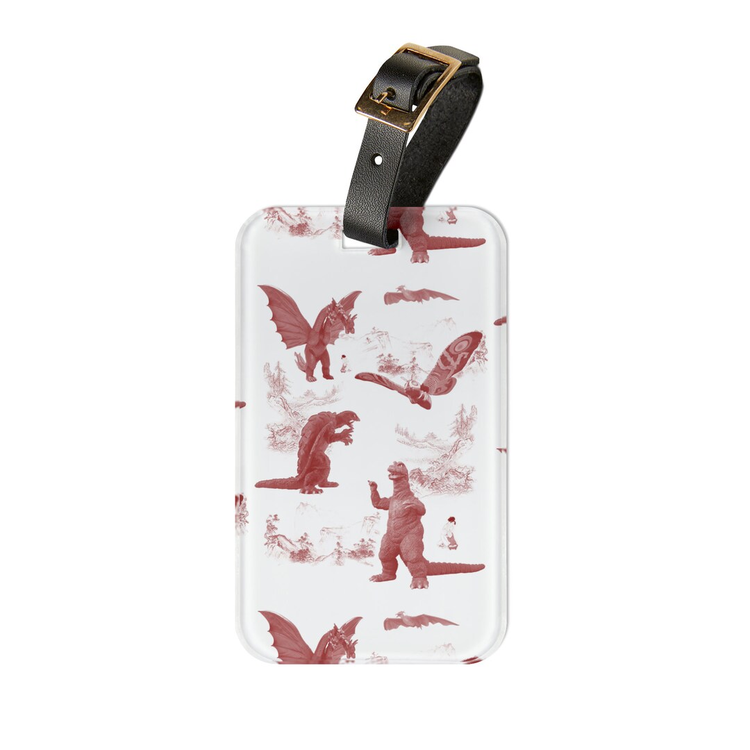 King of Monsters Luggage Tag Red Godzilla, Gamera, King Ghidorah ...