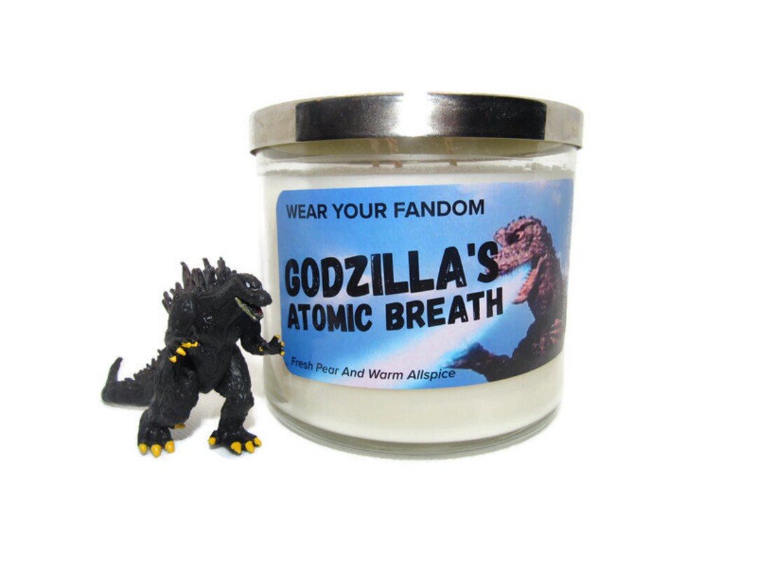 Godzilla's Atomic Breath Scented Candle, Fresh Pear and Warm Allspice ...