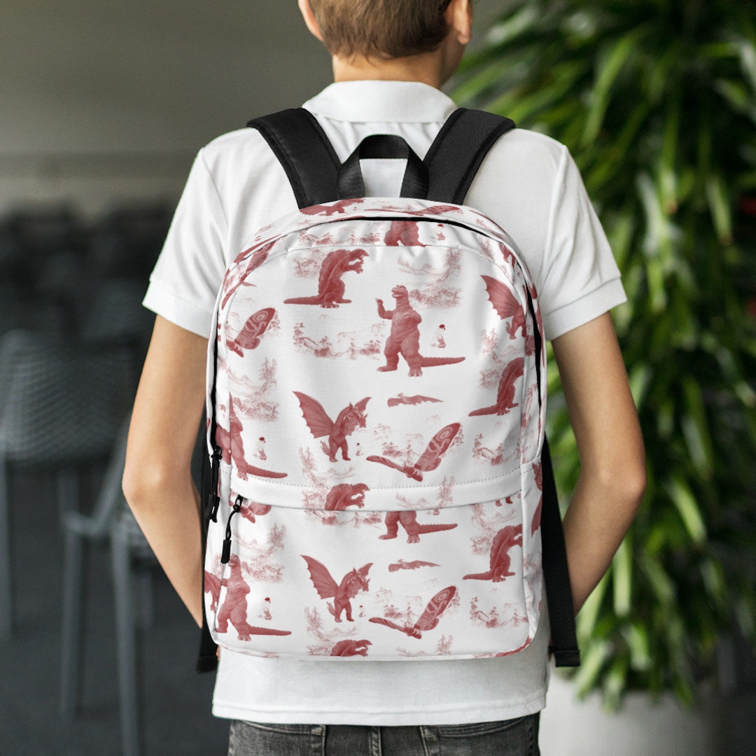 King of Monsters Backpack Red Godzilla, Gamera, King Ghidorah, Mothra ...
