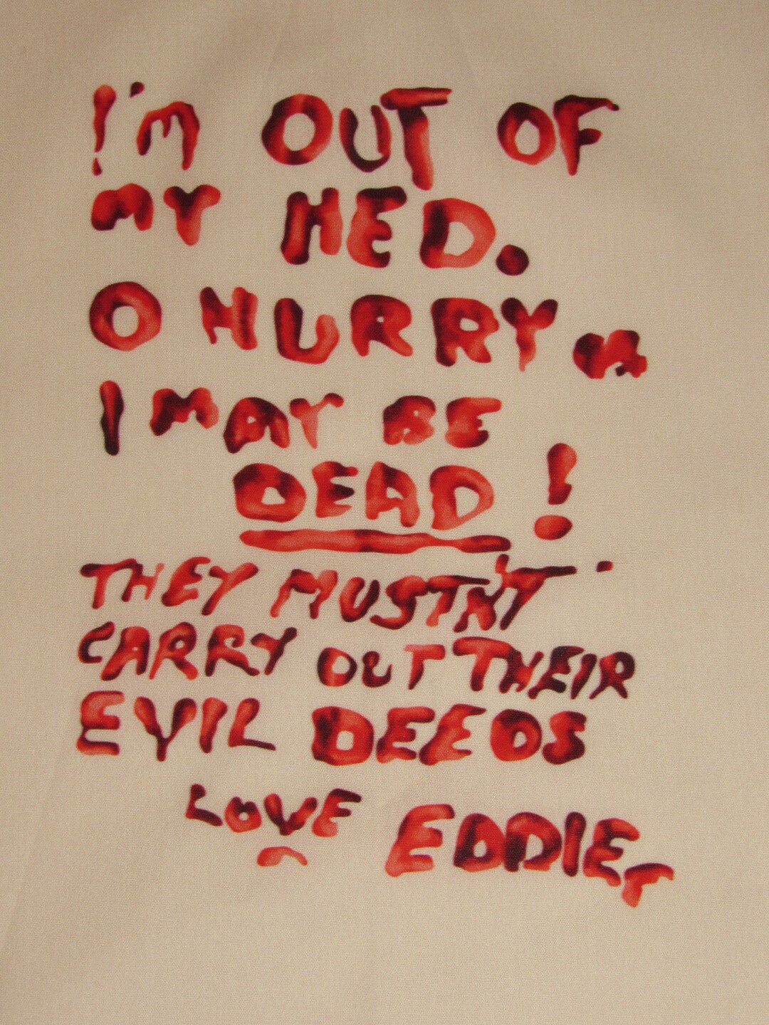 Rocky Horror Picture Show Shirt Eddie's Note Mens Size XL, RHPS, Hot ...