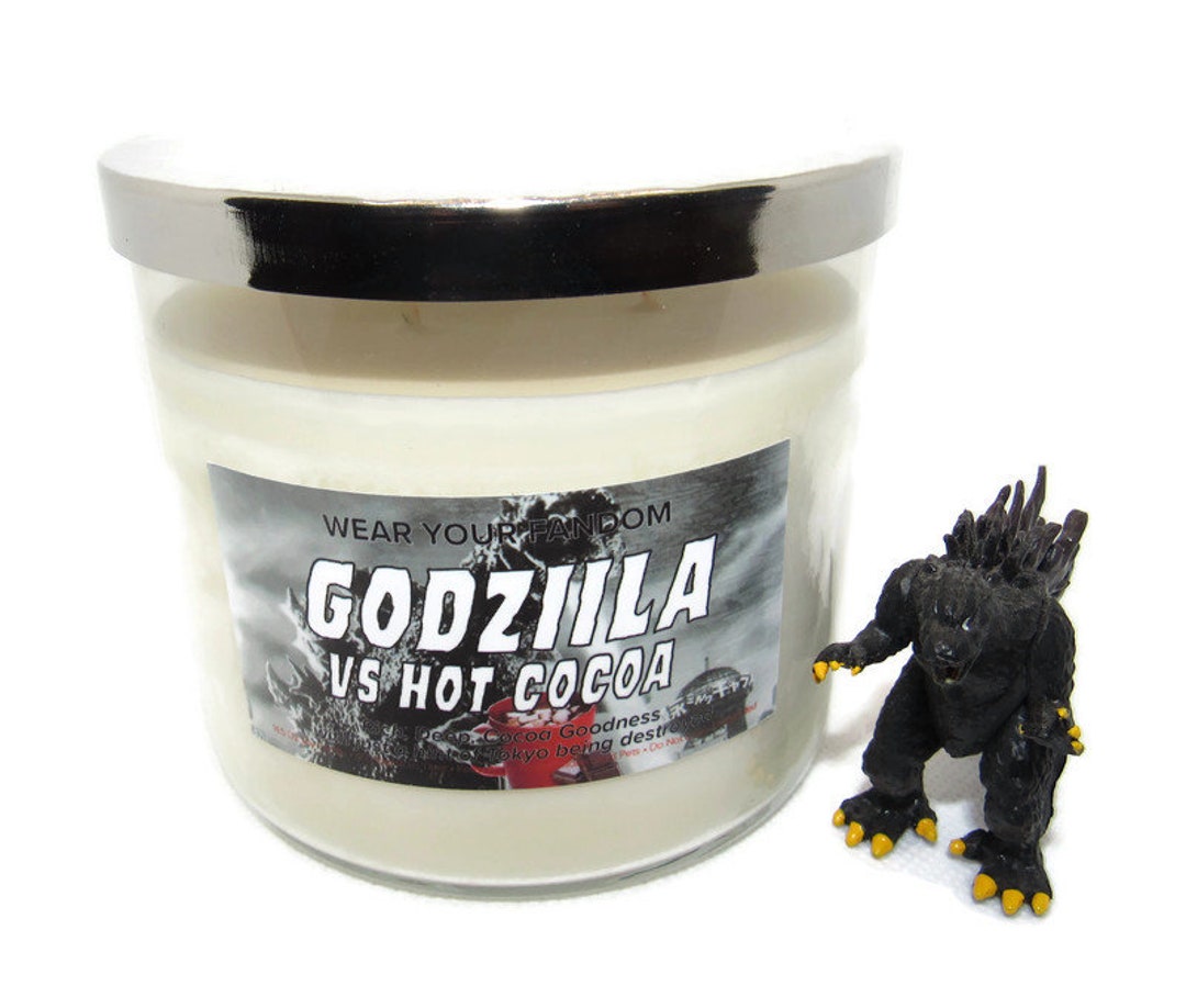 Godzilla Vs Hot Cocoa Scented Candle, Delicious Hot Chocolate Scent ...