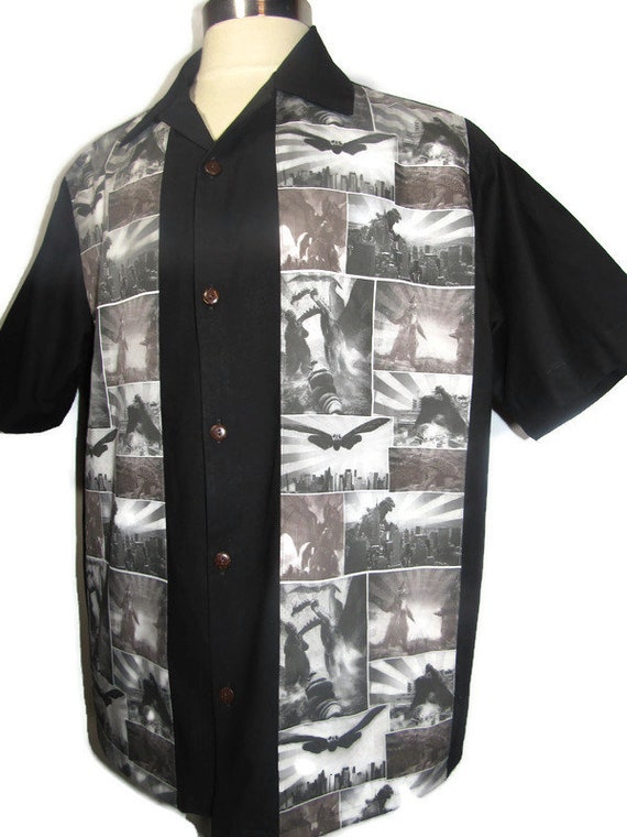Godzilla Mothra King Ghidorah and Gamera Panel Shirt Mens | Etsy