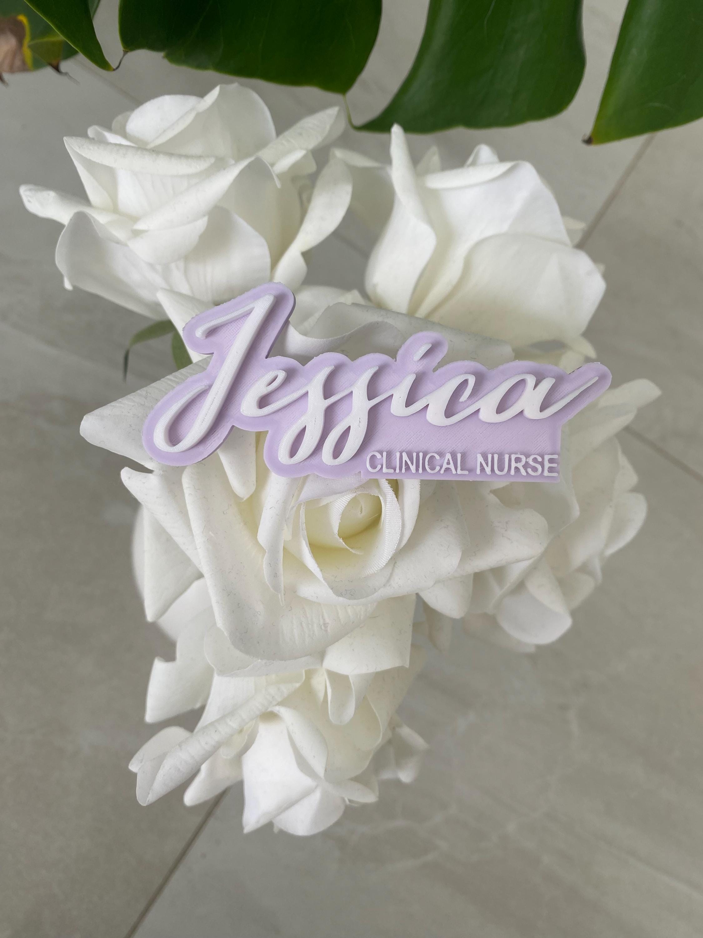 Personalised Name Badge | Name Badges | Nurse | Clinical Nurse | Doctor ...