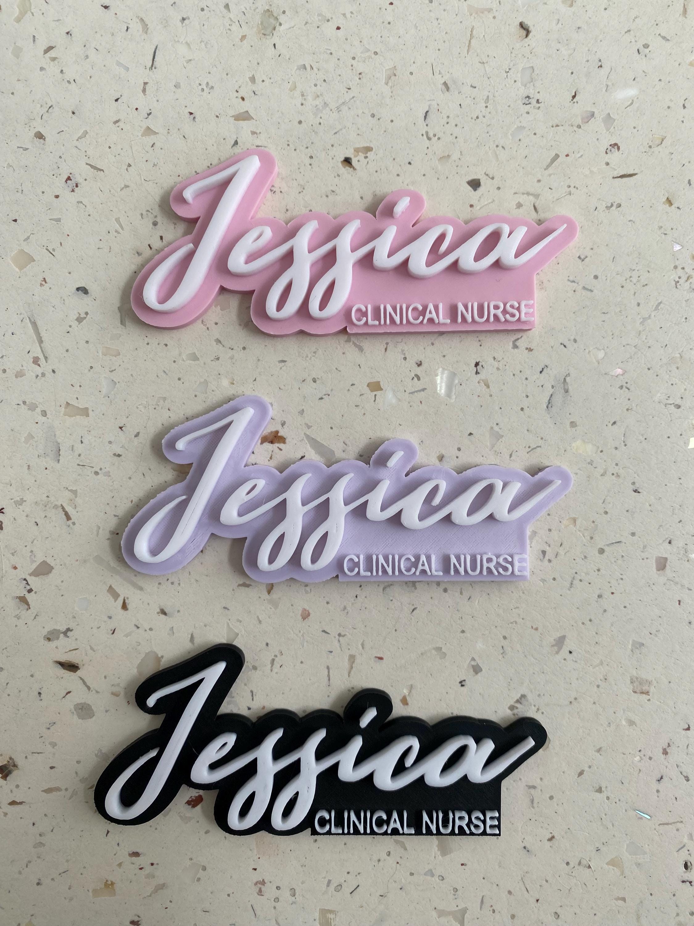 Personalised Name Badge Name Badges Nurse Clinical Nurse Doctor Teacher ...