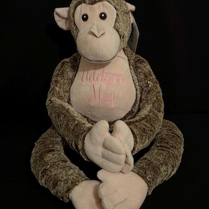 Personalized Stuffed Monkey - Etsy