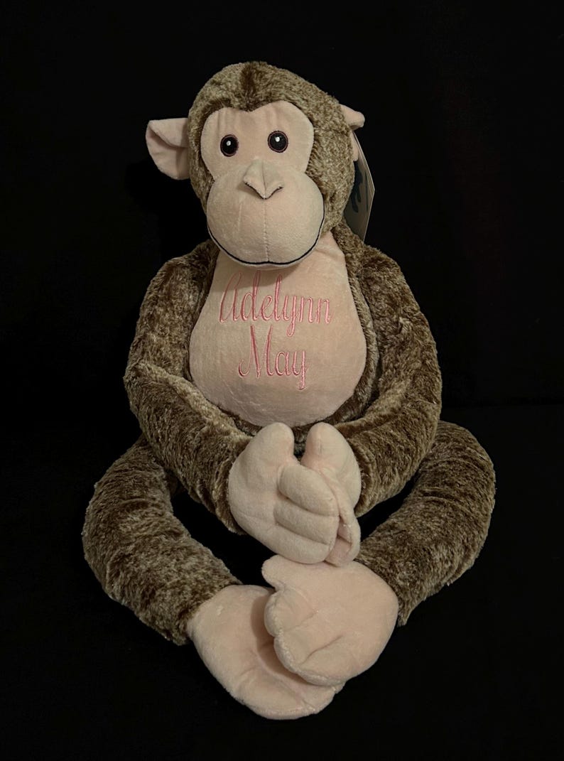 Personalized Stuffed Monkey - Etsy