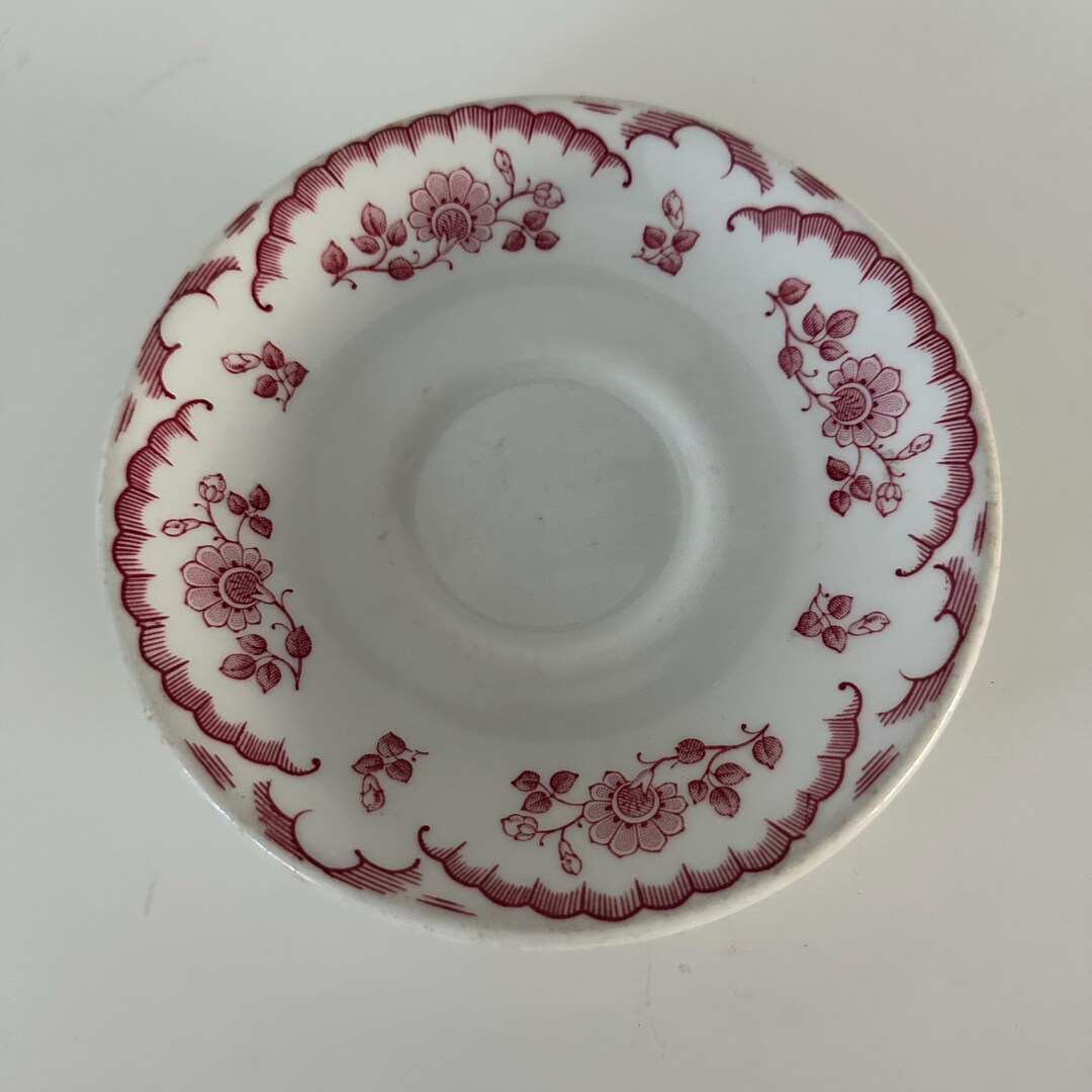 Shenango China Chardon Red Rose Saucer- Set of 5 - Etsy