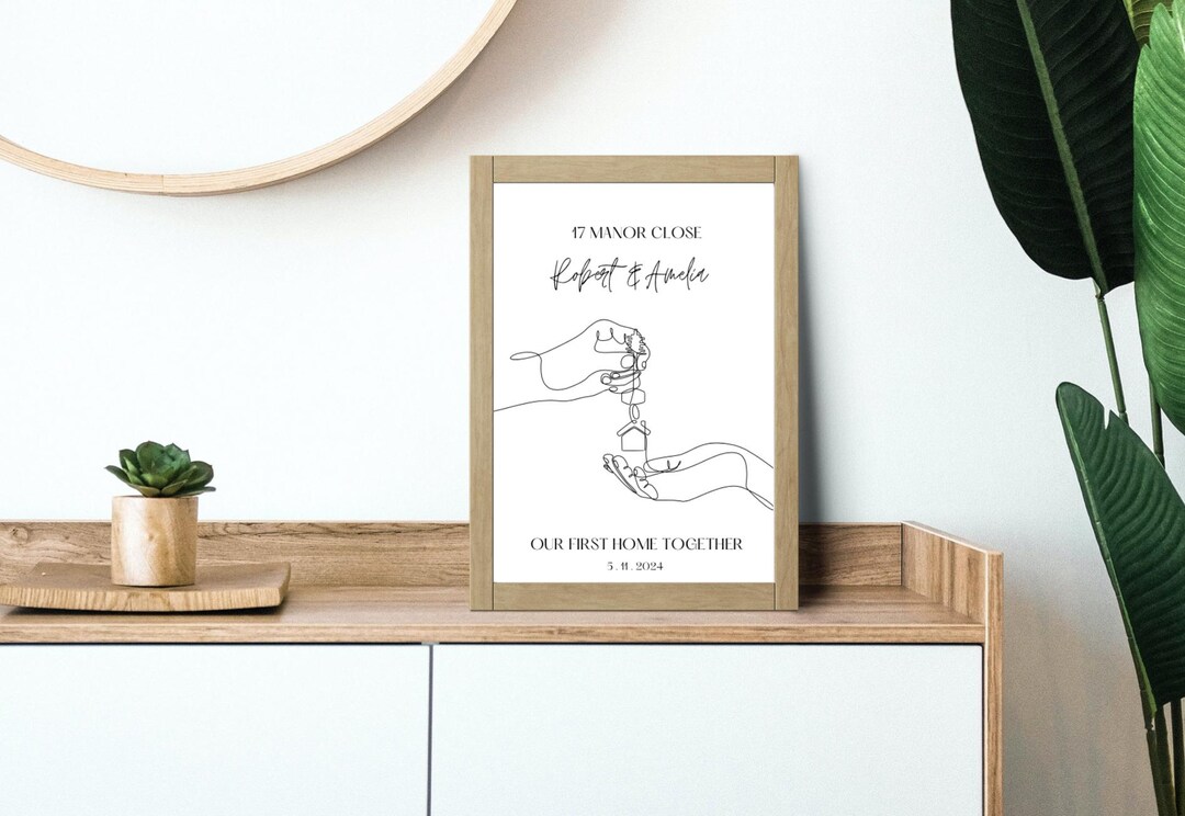 Our First Home: Personalised Digital Print for New Homeowners - Etsy