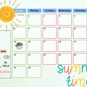 2025 Fun Design Co-parenting Calendar | Fully Editable Canva Download ...